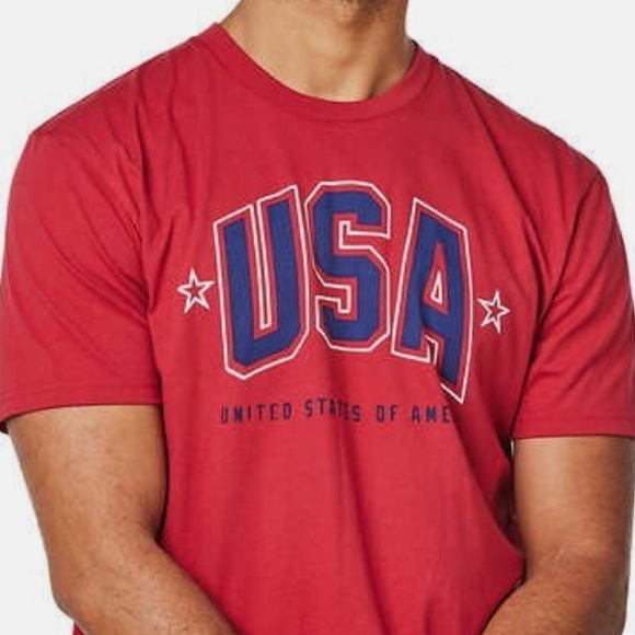 General Standard | Shirts | General Standard Usa Flag Red Graphic Mens ...